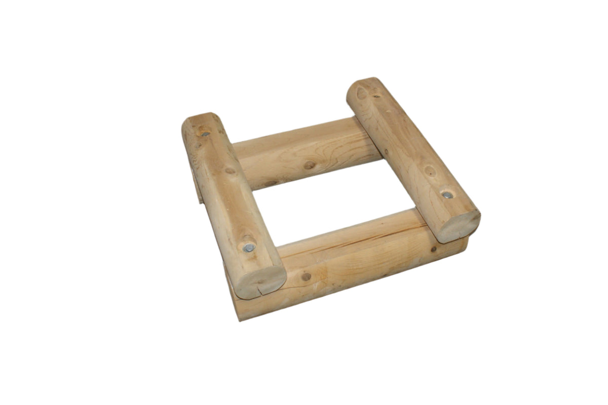 Cedar Log Hive Stand – BC Bee Supply